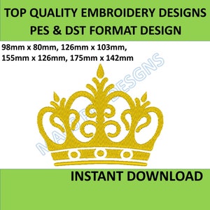 Royal Crown Machine Embroidery Design, Embroidery Designs for ...