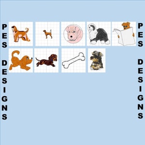 Dog Breed Embroidery Designs, 49 Machine PES Files (instant Download ...