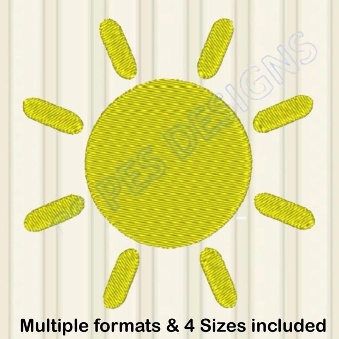 Mini Sun Embroidery Design, Machine Embroidery Designs, Embroidery ...