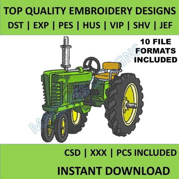 John Deere Embroidery Design - Etsy