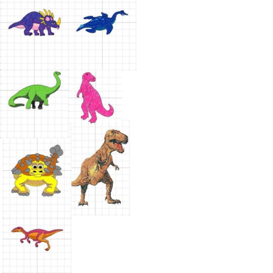Dinosaur Embroidery Files Instant Download Brother 140 Files Pack ...