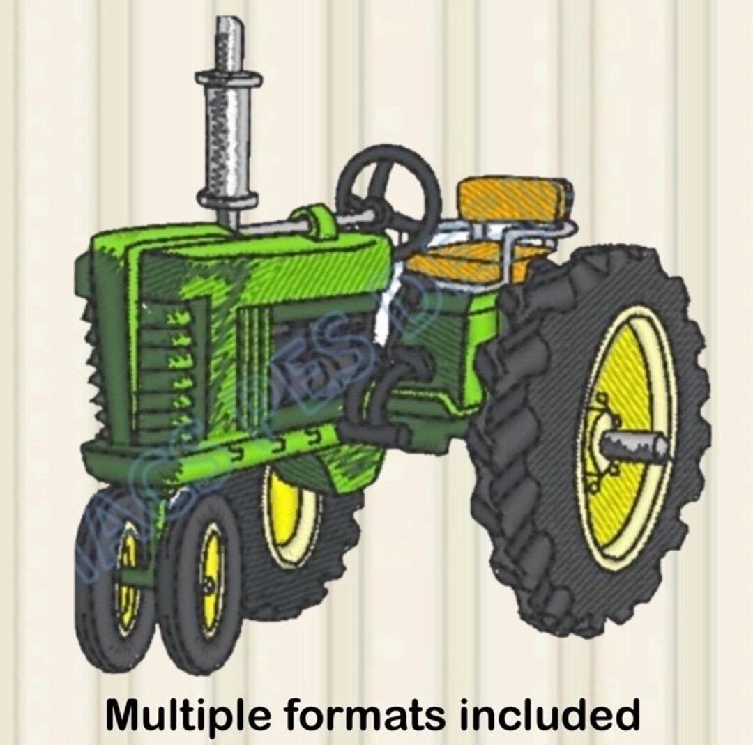 Antique Farm Machinery Tractor Embroidery Designs PES JEF DST ...
