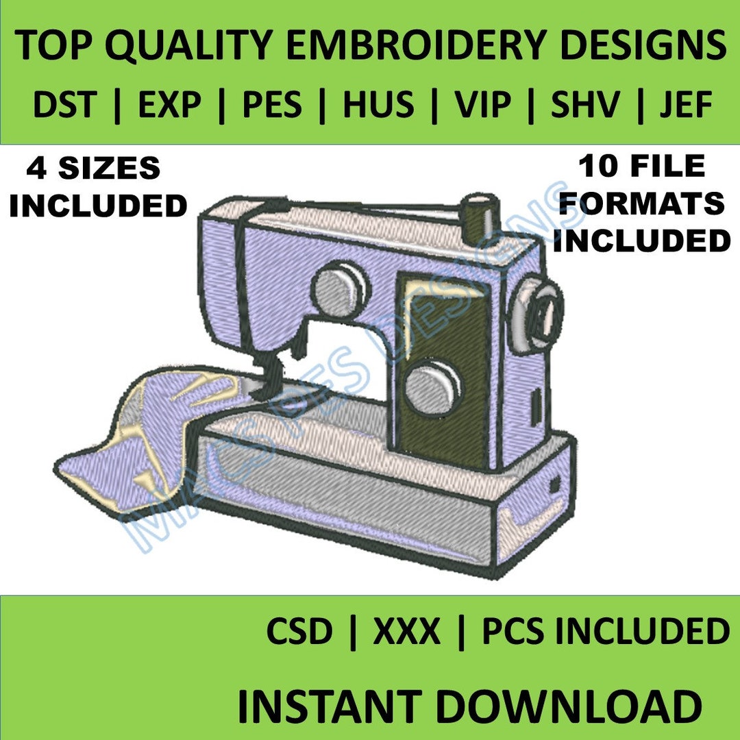 Sewing Machine Embroidery Design PES JEF DST Sew Embroidery Machine 4 ...