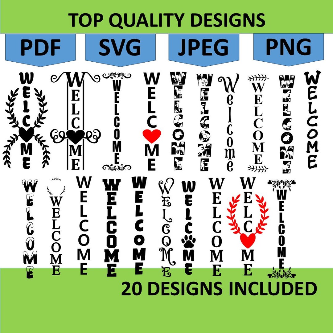 Welcome SVG Bundle, Welcome Signs SVG, Welcome SVG, Porch Sign Svg ...