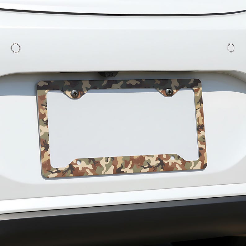 Desert Camo License Plate Frame, Sand Sage Camouflage Truck SUV ...