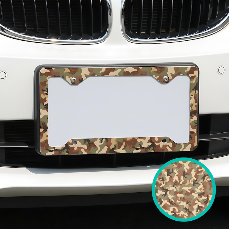 Desert Camo License Plate Frame, Sand Sage Camouflage Truck SUV ...