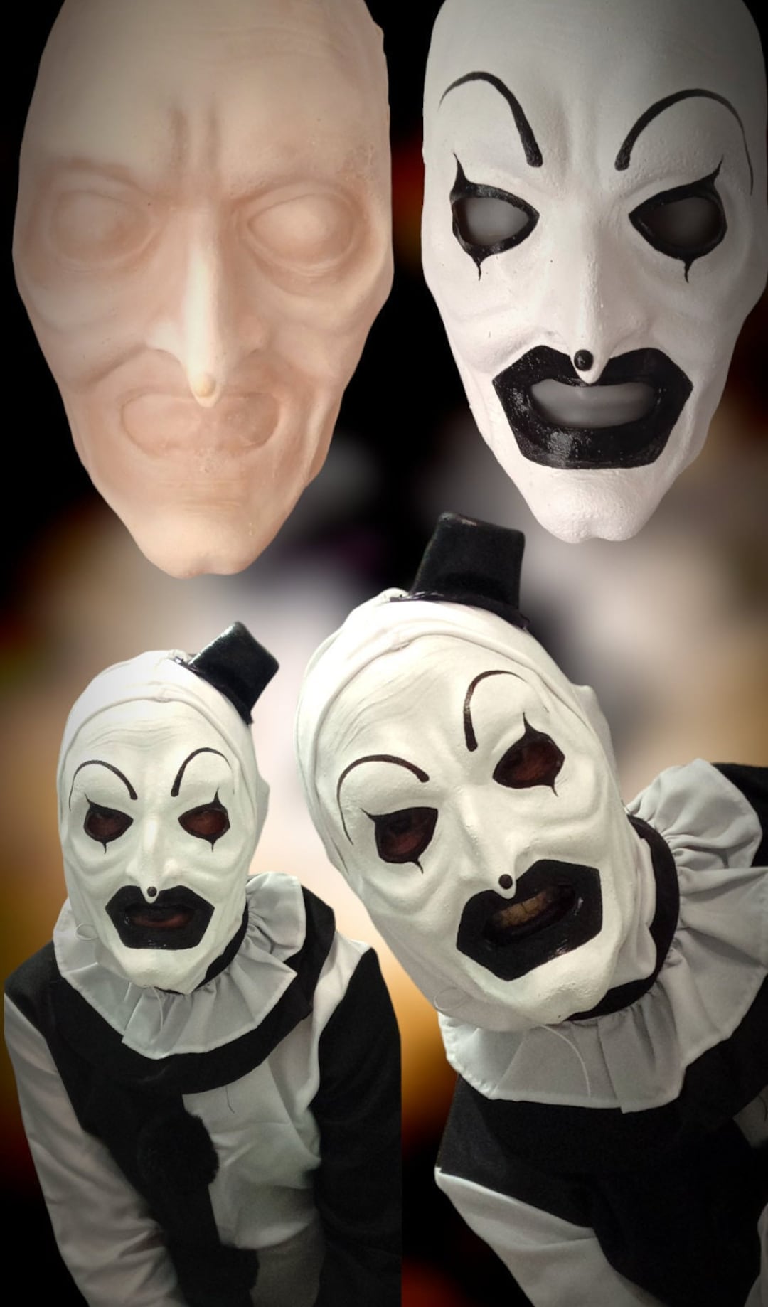 Terrifier-unpainted Mask - Etsy