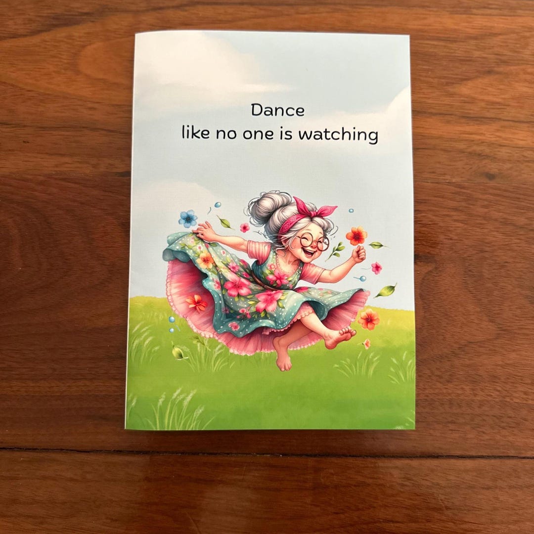 Funny Old Lady Dancing Birthday Card With Magnet: Humorous Grandma Gift ...