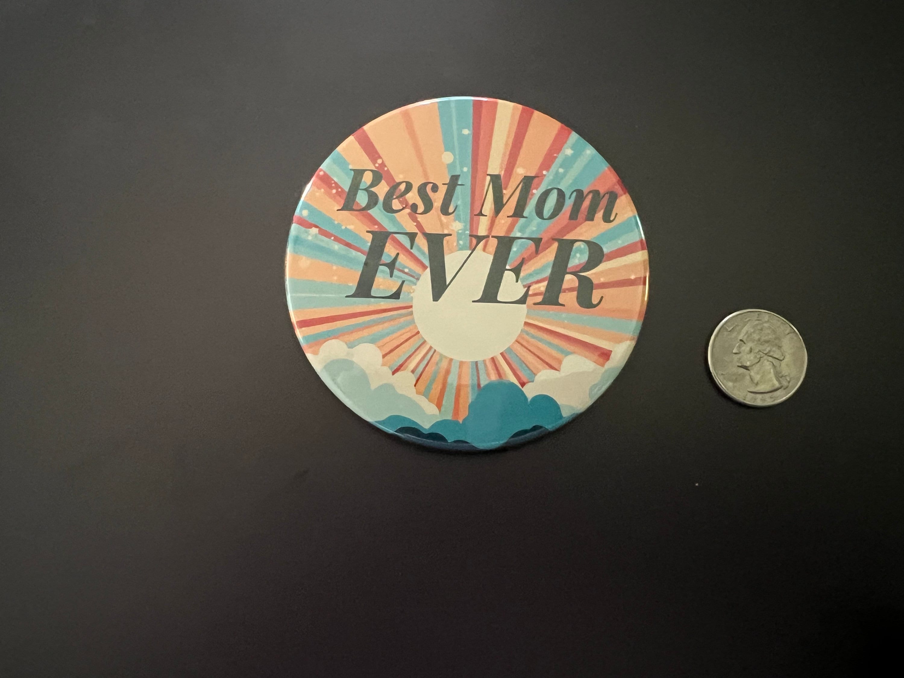 Best Mom Ever Retro Sunset Refrigerator Locker File Cabinet Magnet ...