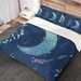 Blue Moon Comforter Set/bohemian Sun and Moonbedding Set/natural ...