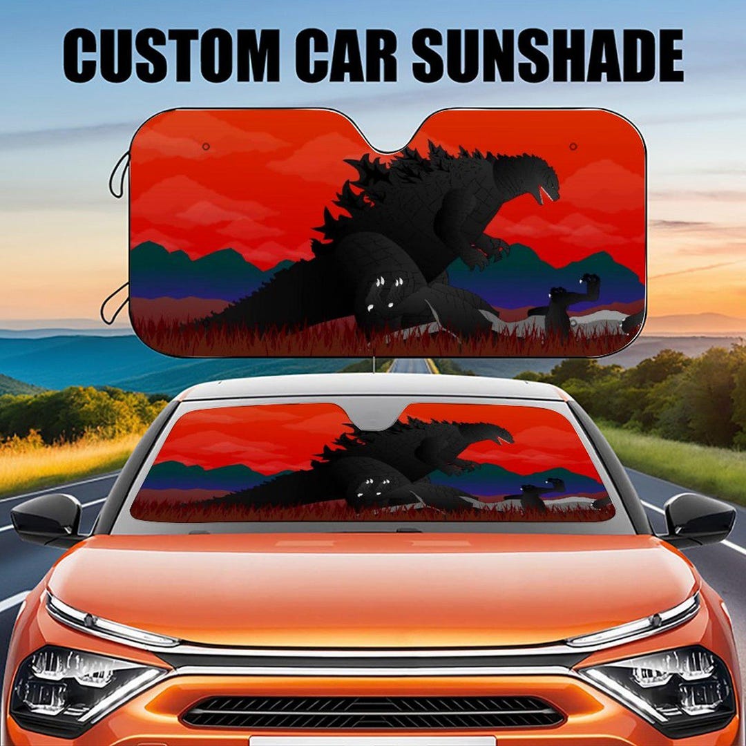 King of the Monsters Godzilla Car Sunshade, King of Monsters Car ...