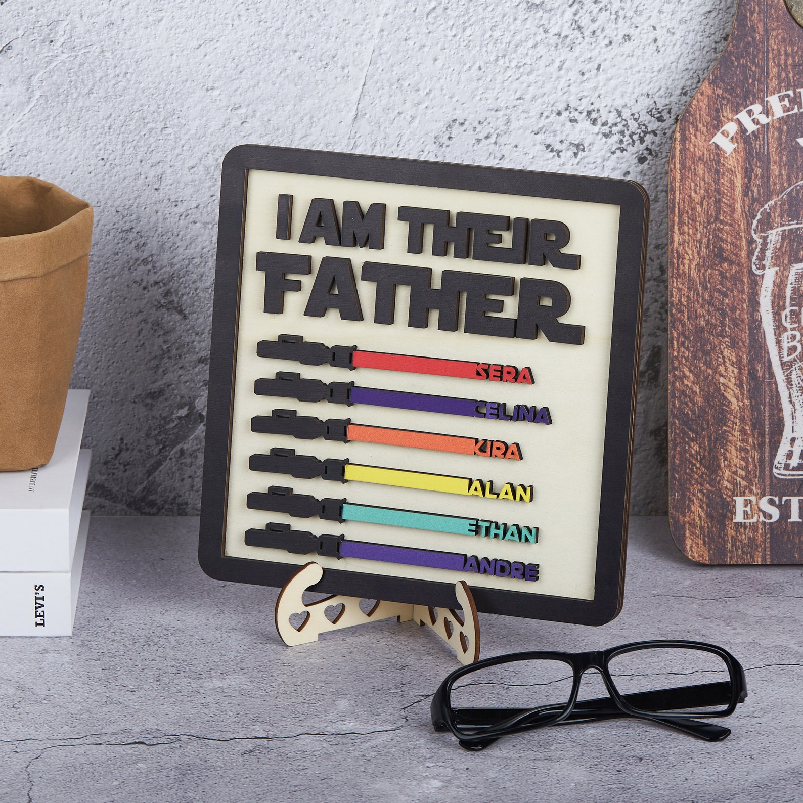 I Am Their Father｜father's Day Gift｜step Dad Gift ｜wooden Sign Board ...