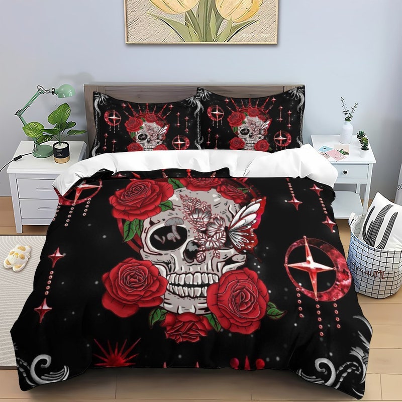 Skull Comforter Sets - Etsy