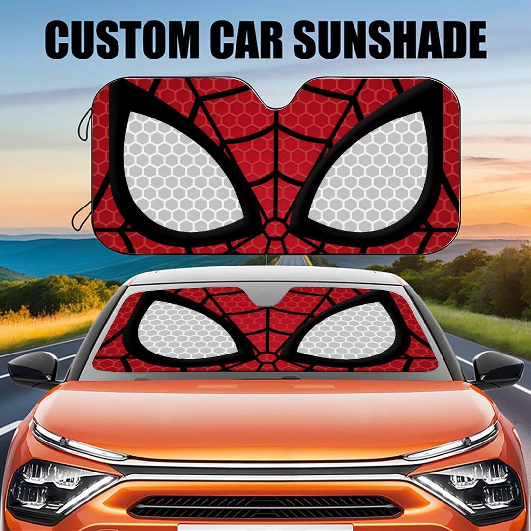 Spider EYES Car Sun Visor,red Spider Car Sun Visor, Spider-fan Car ...