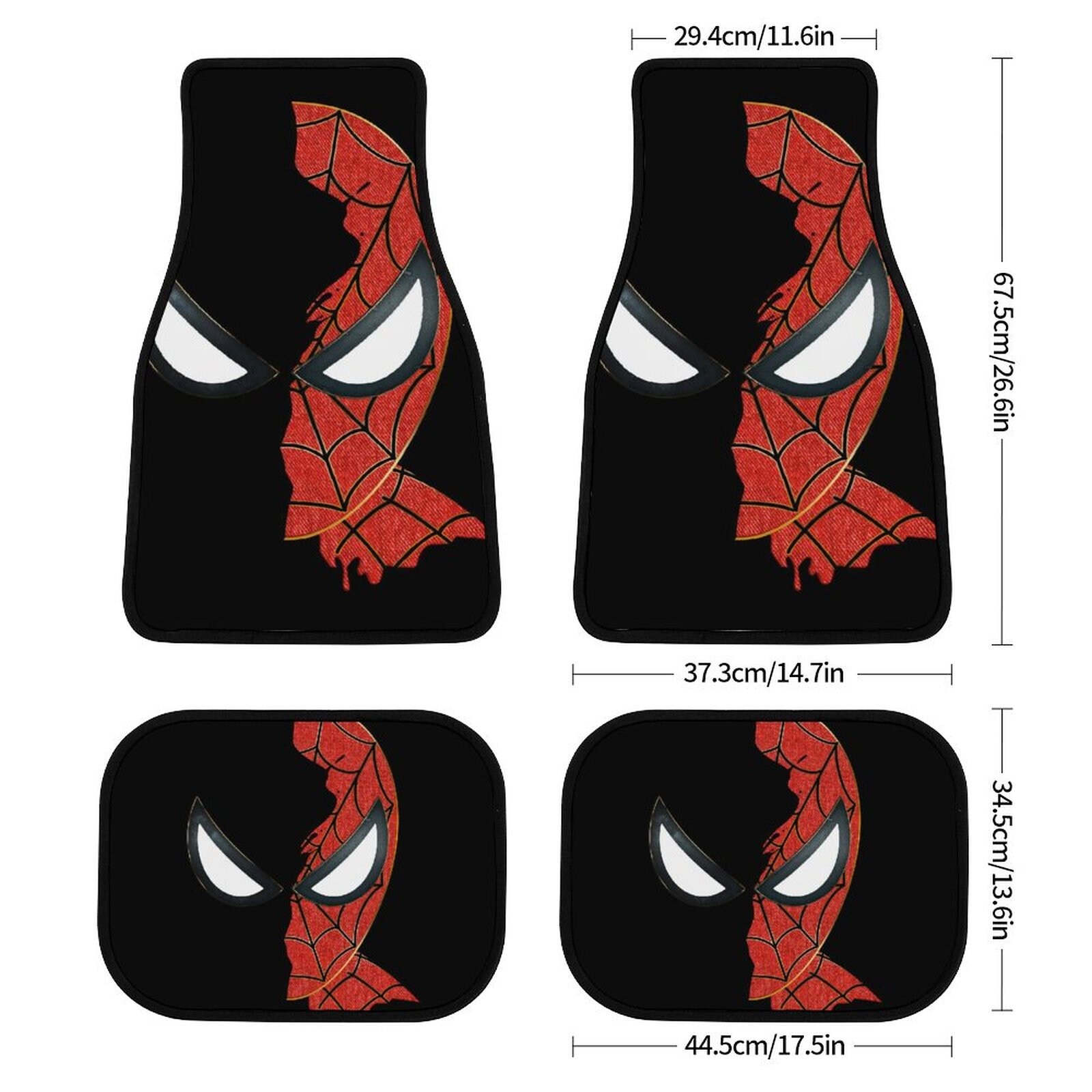 Hand-painted Spider-man Car Mats Spider-man Front Car Mats Stylish Car ...