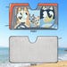 Bluey Car Sun Visor, Animated Car Sun Visor, Anime Car Decoration ...
