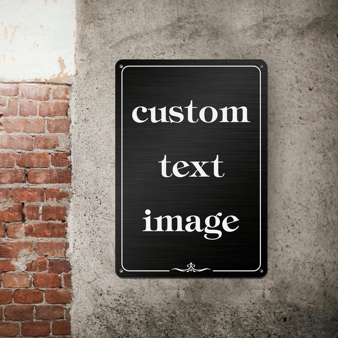 Custom Metal Sign, Personalized Outdoor Metal Signs, Customized Safety ...