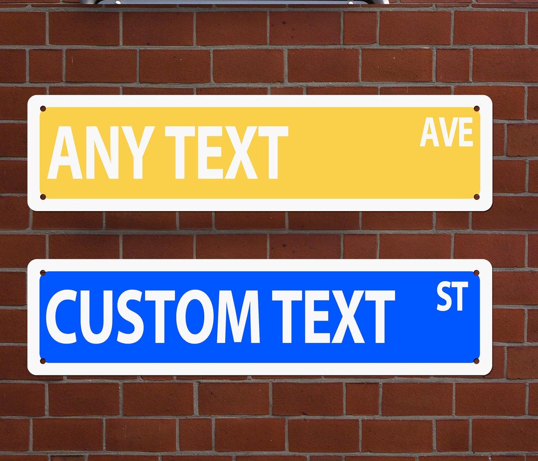 Custom Road Signs,personalized Road Sign,custom Metal Street Sign,make ...