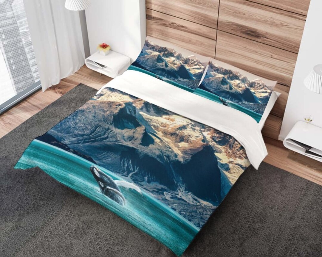 Blue Ocean Comforter Set/nature Scene Comforter Set/customized Duvet ...