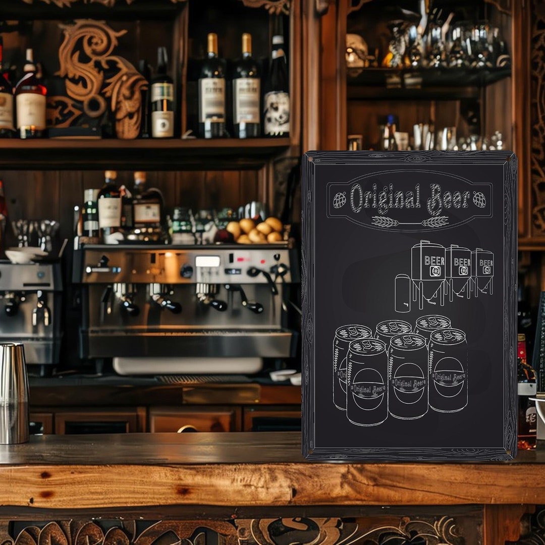Beer Bar Sign, Retro Kitchen Decor,sign for Beers, Bar Owner Gift, Gift ...