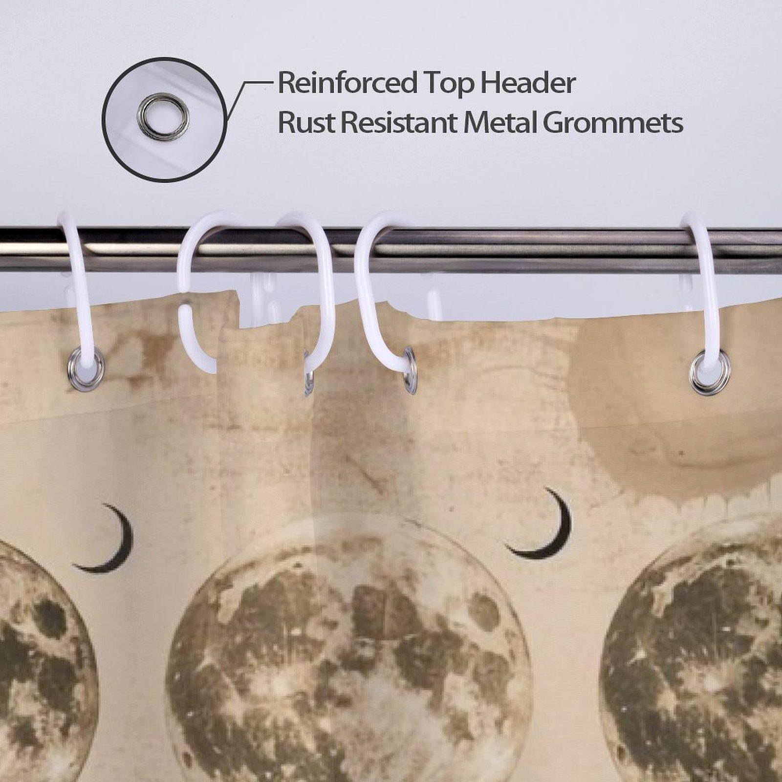 Moon Phases Shower Curtain,bathroom Shower Curtain,luxury Quality Cloth ...