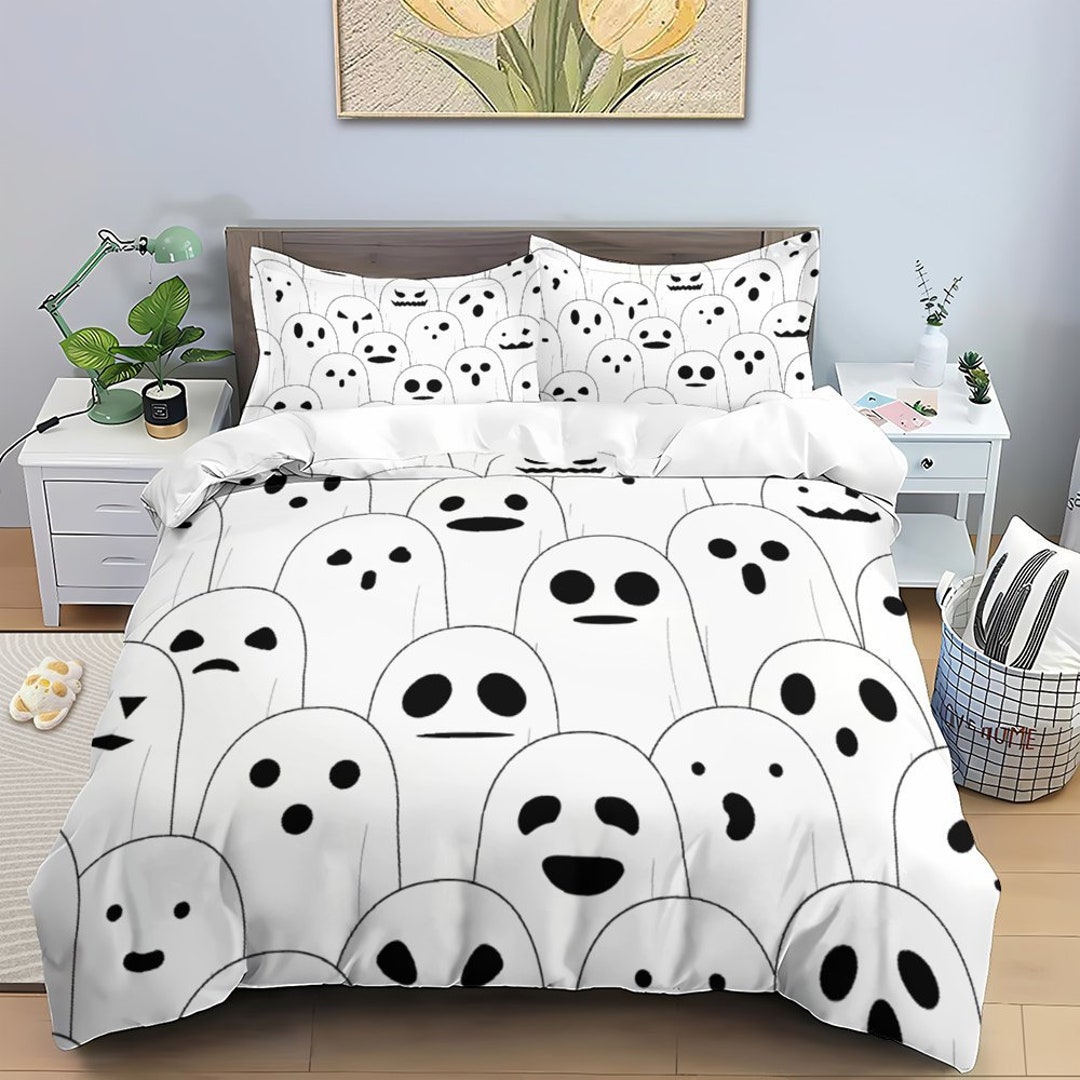 Funny Skull 3 Piece Bedding Set Cartoon Comforter Set Funny Comforter ...