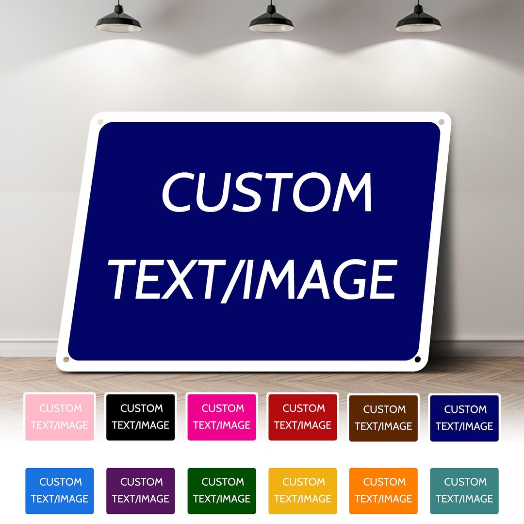 Custom Metal Sign, Personalized Outdoor Metal Signs, Customized Safety ...