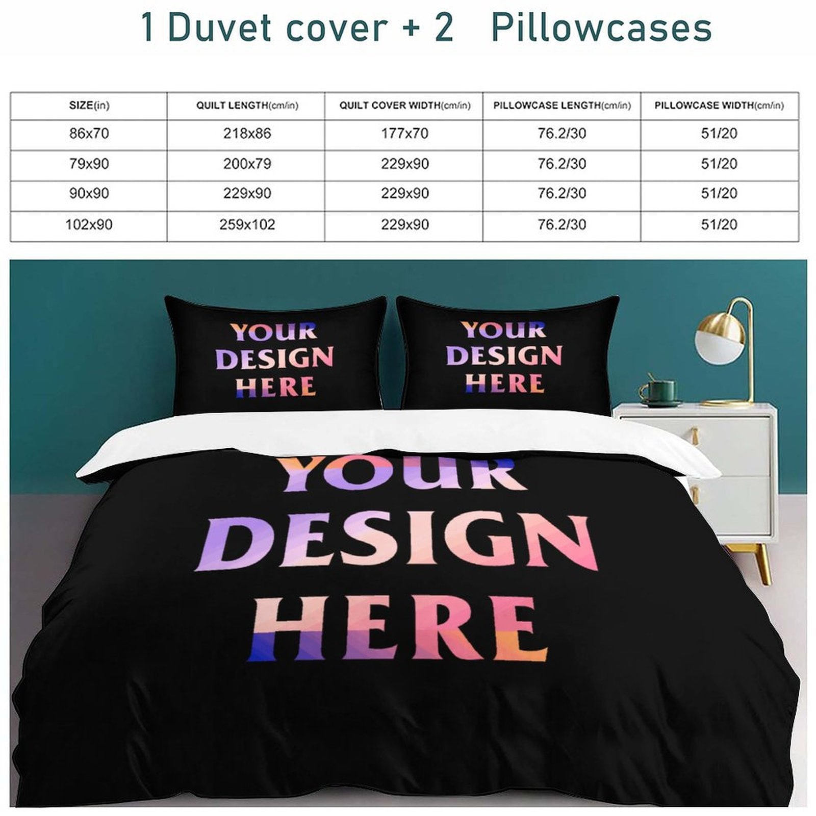 Custom Bedding, Custom Bed 3-piece Sets, Personalized Photo Bedding ...