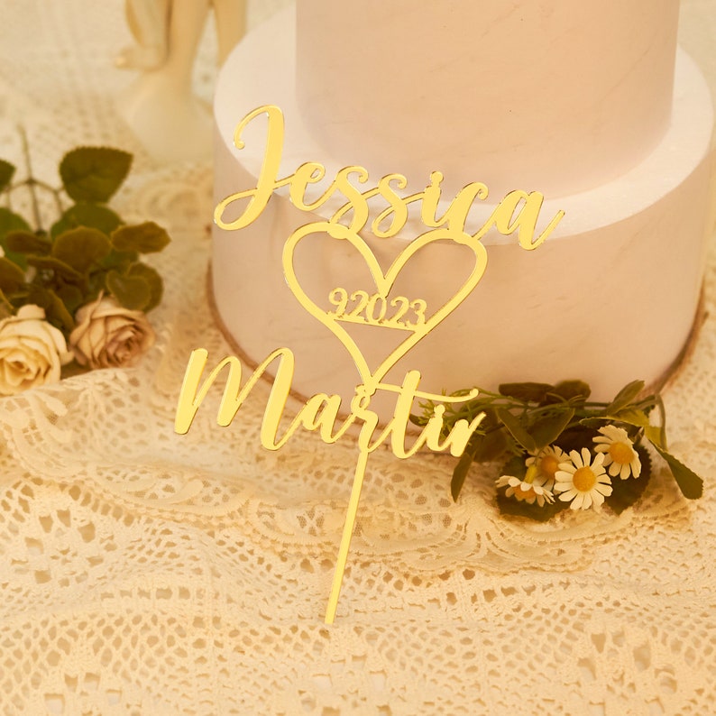 Custom Cake Topper｜cake Topper for Wedding｜personalized Wedding Cake ...