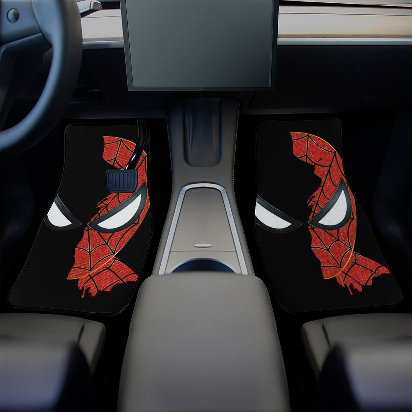 Hand-painted Spider-man Car Mats Spider-man Front Car Mats Stylish Car ...