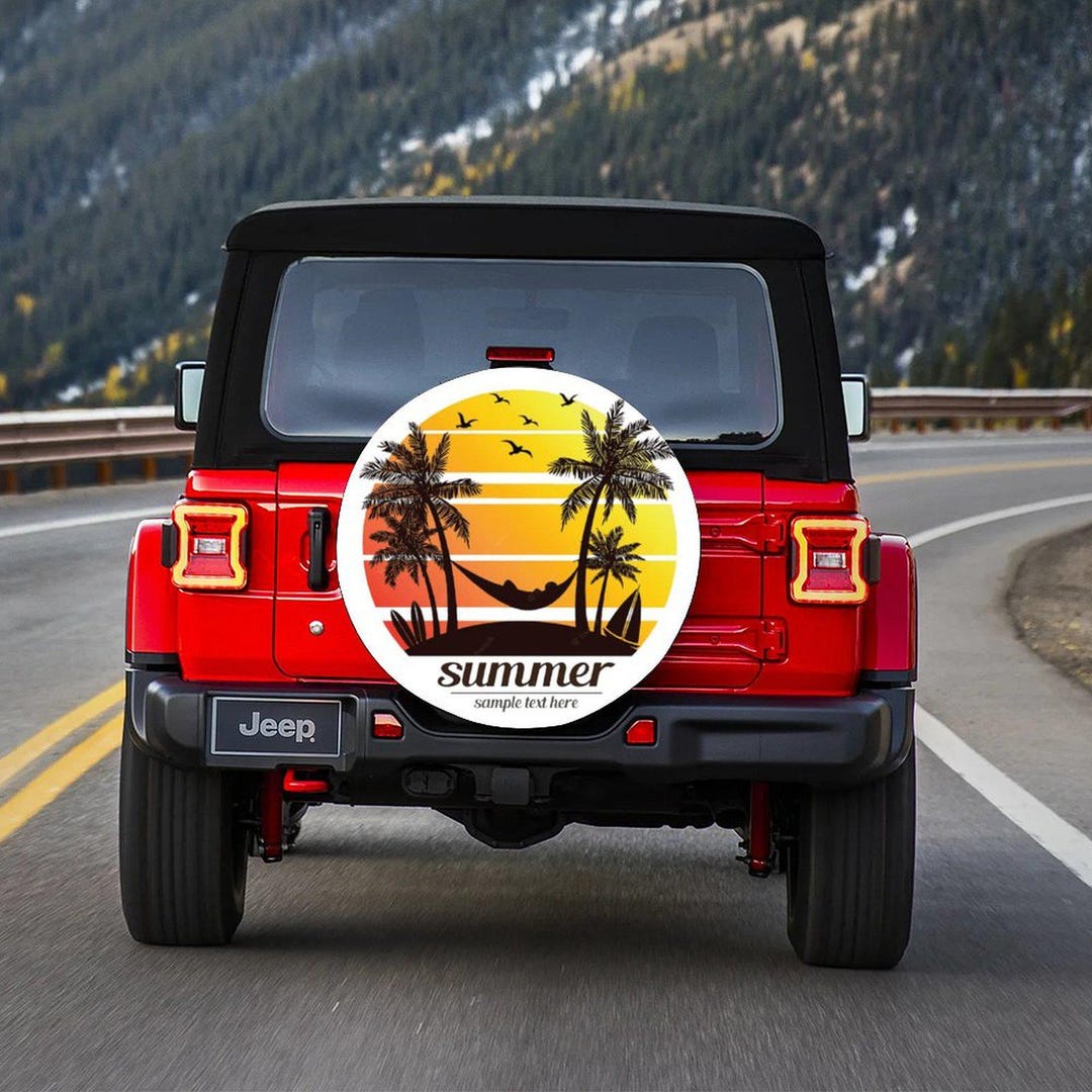 Spare Tire Cover Custom Spare Tire Cover With Camera Hole Custom Photo ...
