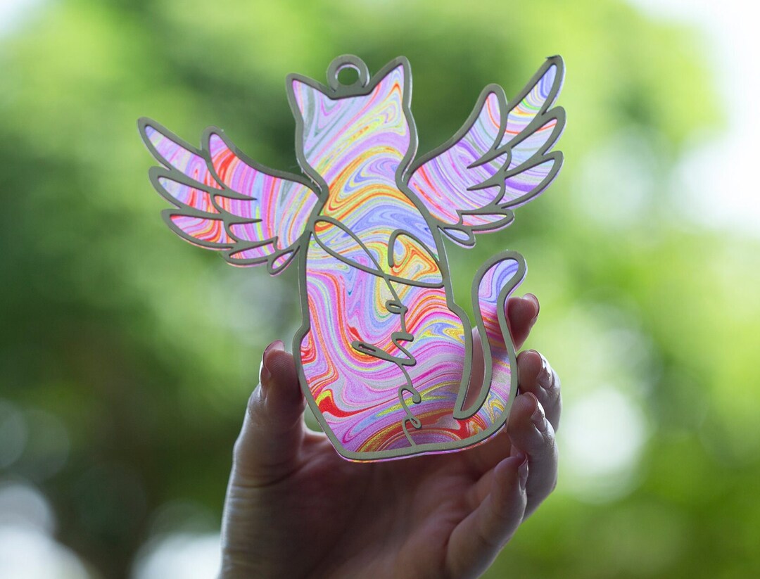Pet Death Pet Memorial Suncatcher Loss of Pet Sympathy Gift Handmade ...