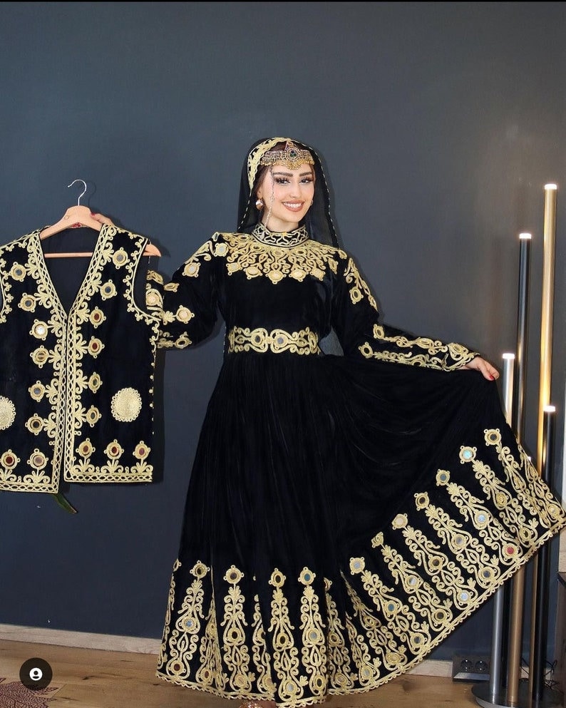 Afghan Charma Embroidered Dress, Afghan Culture, Afghan Fashion - Etsy