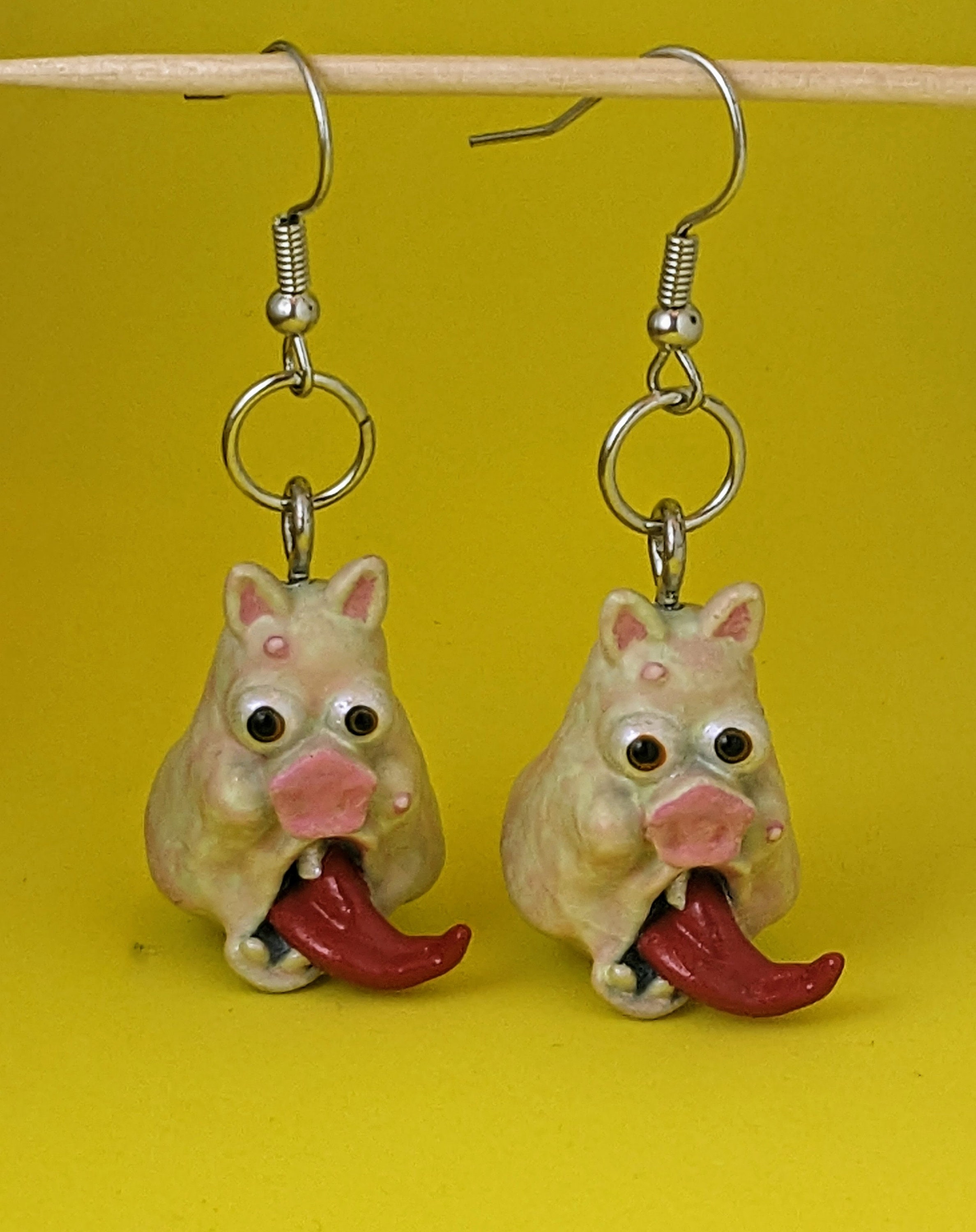 Primus Pork Soda Pig Head Pendant or Earrings - Etsy