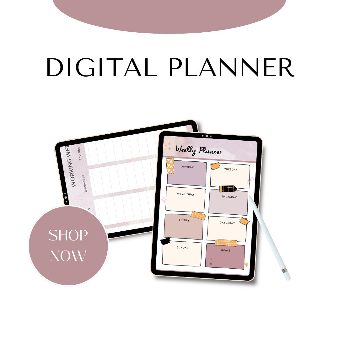 2023 Digital Planner Dates Dailyweeklymonthly - Etsy