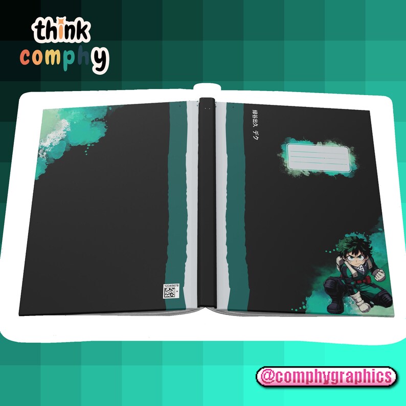 Mha-themed Chibi Notebooks, MHA Bakugo-styled Chibi Notebook, Anime ...