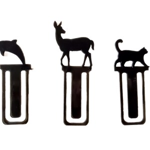 Personalised 3D Printed Animal Bookmark | Cat, Doe, Dolphin | Gift for ...