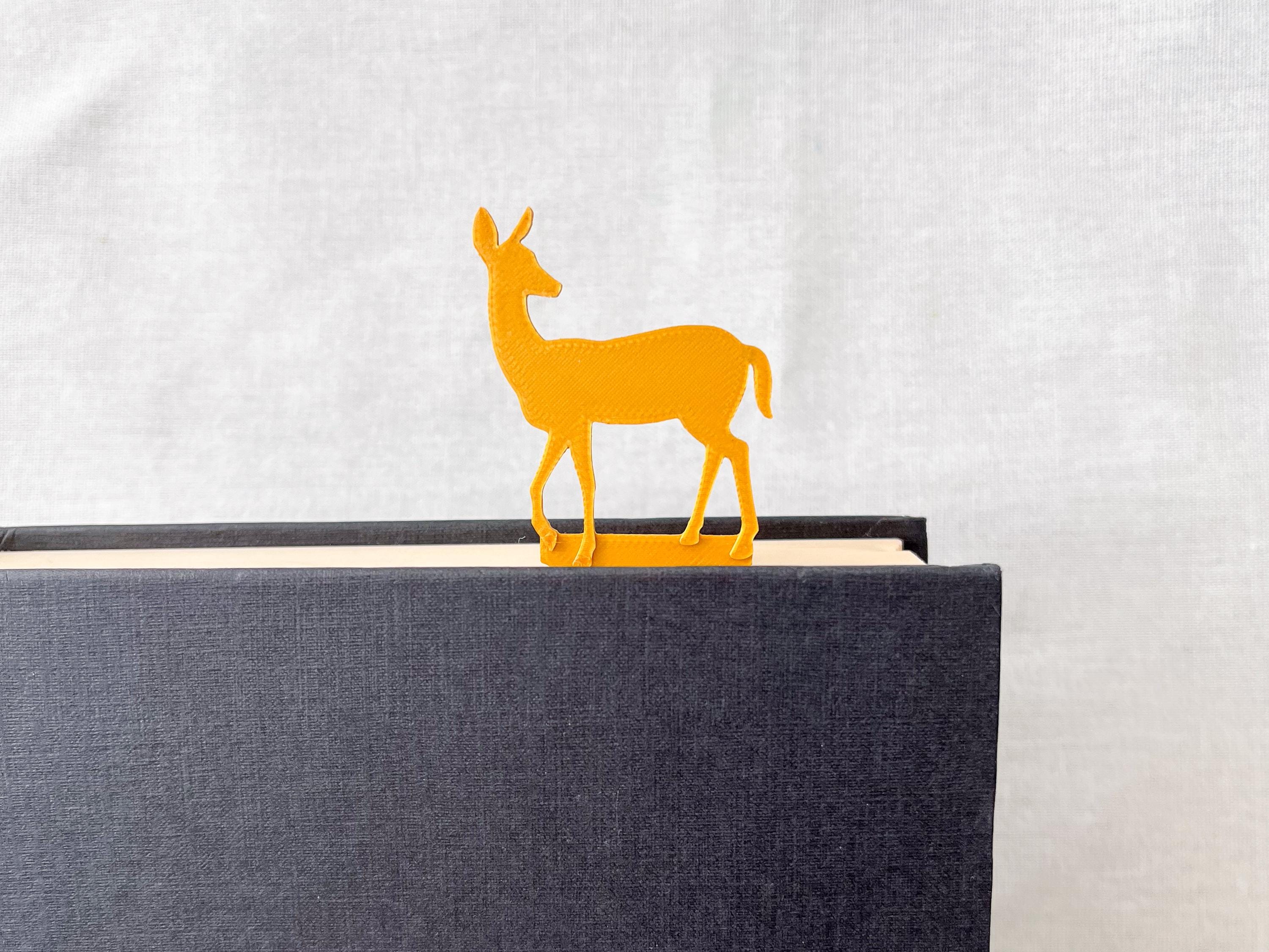 Personalised 3D Printed Animal Bookmark | Cat, Doe, Dolphin | Gift for ...