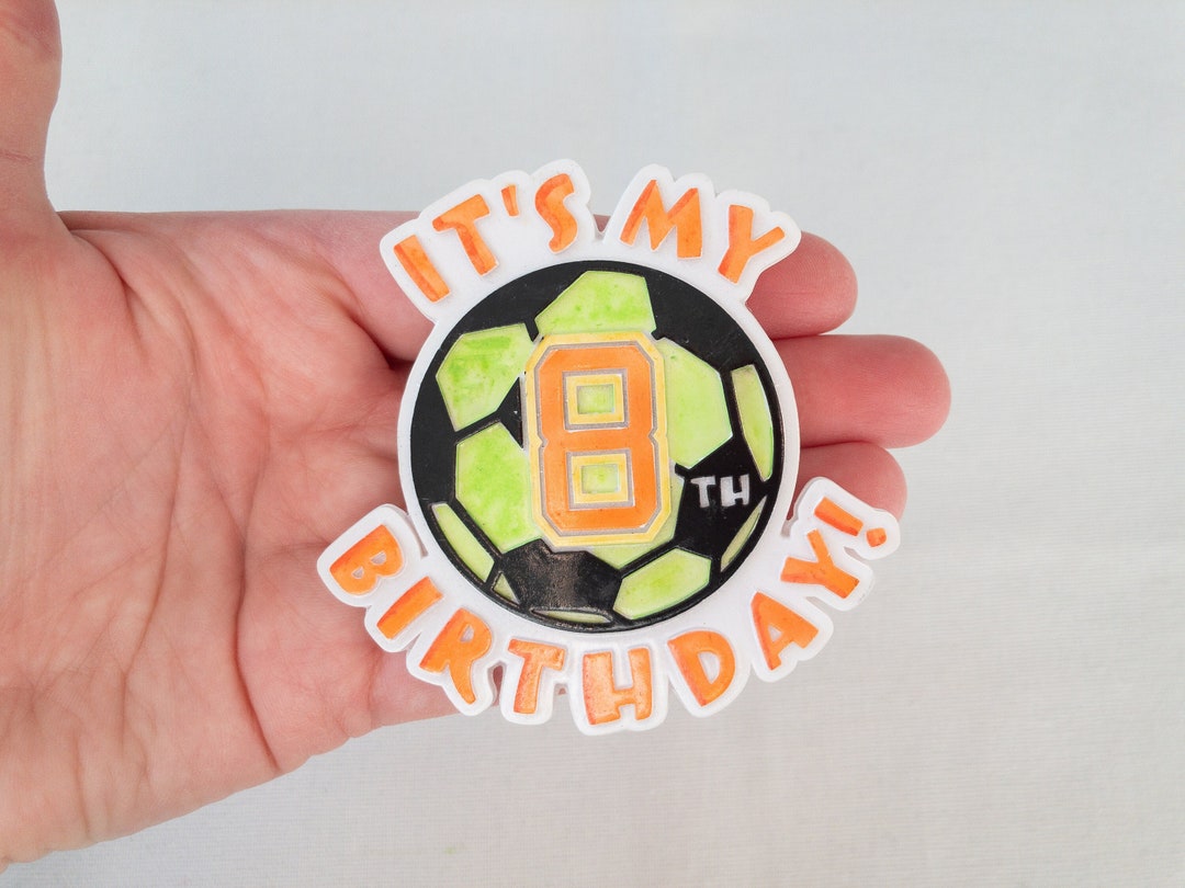 Custom Birthday Badge for Football Fans | Soccer Enthusiast Gift ...