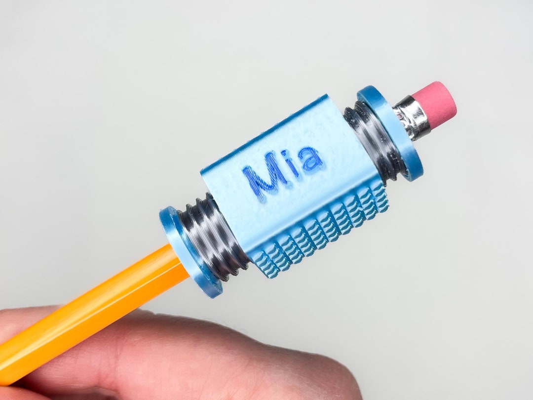Personalised Fidget Pencil Topper – ADHD School Supplies, Party Bag ...