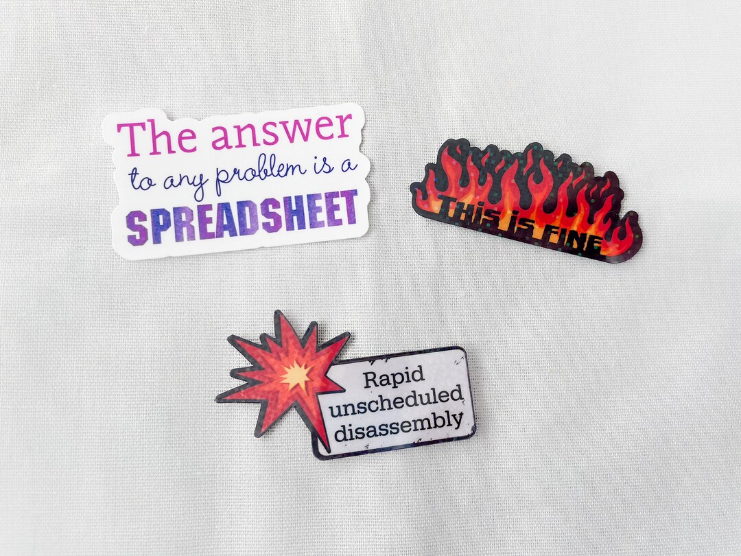 Funny Meme Stickers: Waterproof Vinyl Decals for Techies - Etsy