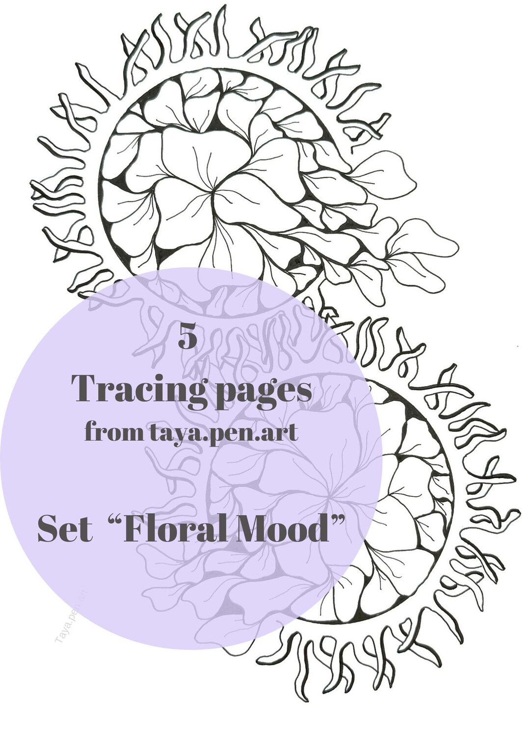 5 Coloring Pages FLORAL MOOD, Coloring Pages, PDF, Download, Loading ...