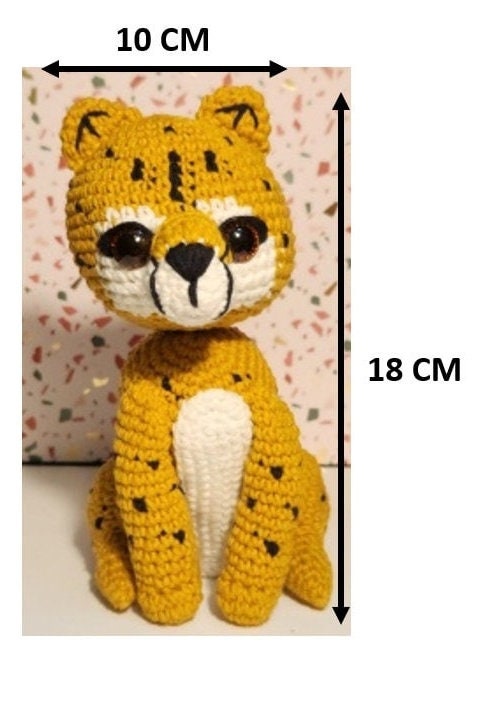 Cheetah Crochet Pattern Amigurumi Toy - Etsy