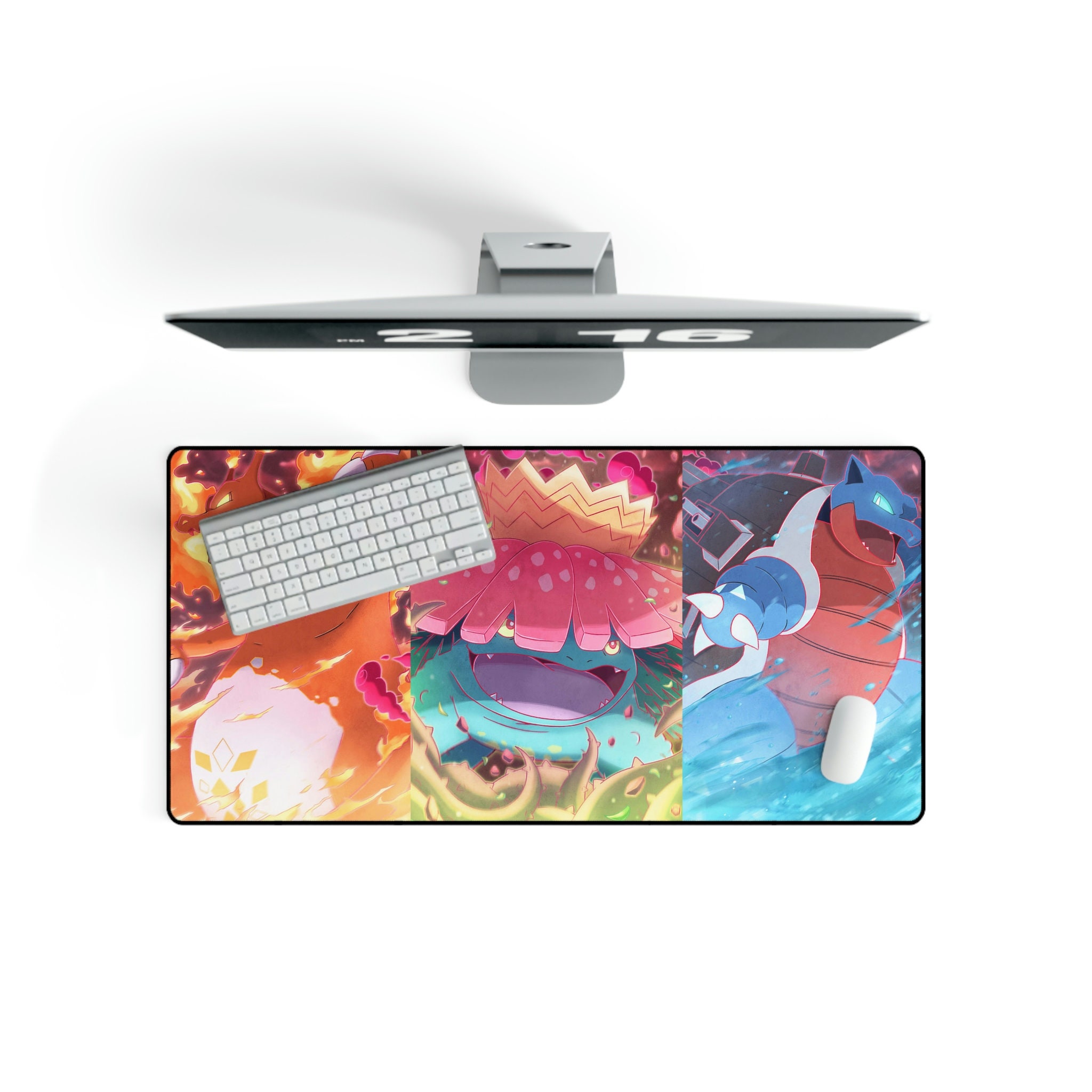Gigantamax Kanto Starters Pokemon Desk Mat - Etsy