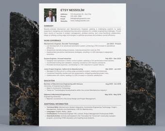 Basic Resume Example, Clean Template Microsoft Word, Minimalist Resume ...