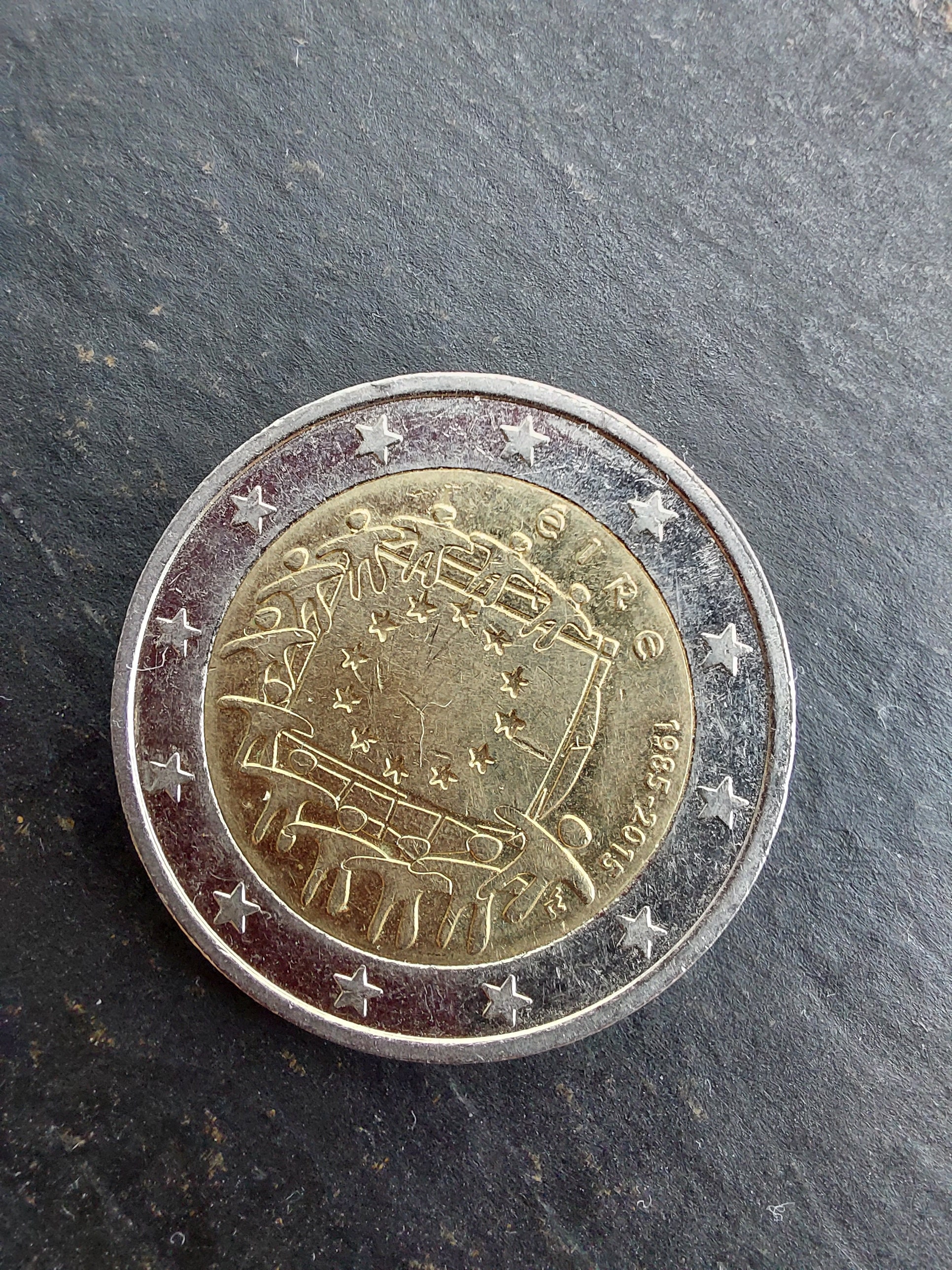 Irish 2 Euro "30th Anniversary of the Flag of Europe" 2015 - Etsy