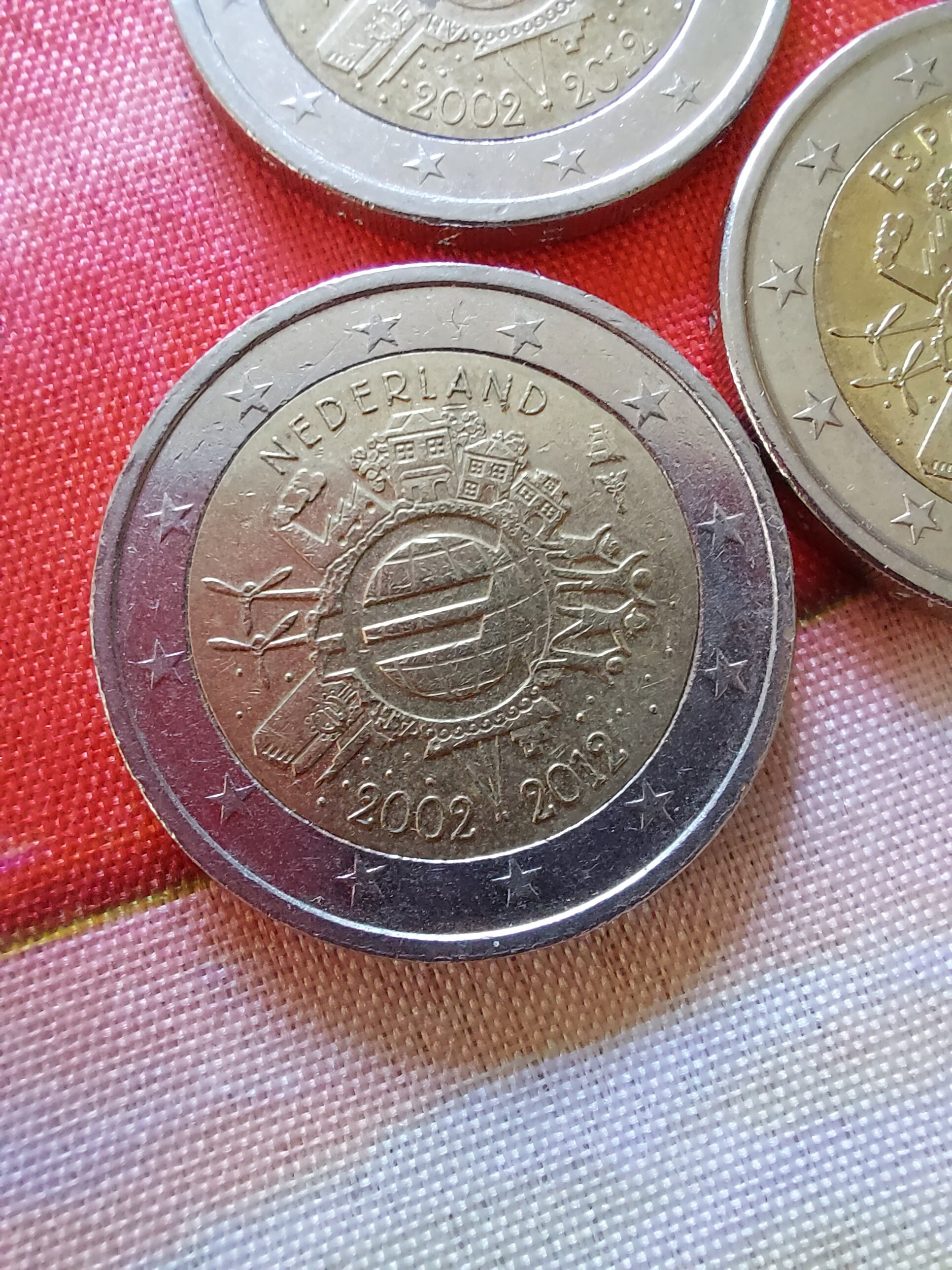 Set of 3 Commemorative 2euro Coins / 10 Years of Euro Cash ...