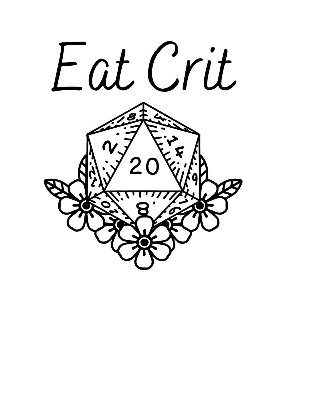 DND Svg Eat Crit Dungeons and Dragons Shirt Svg - Etsy