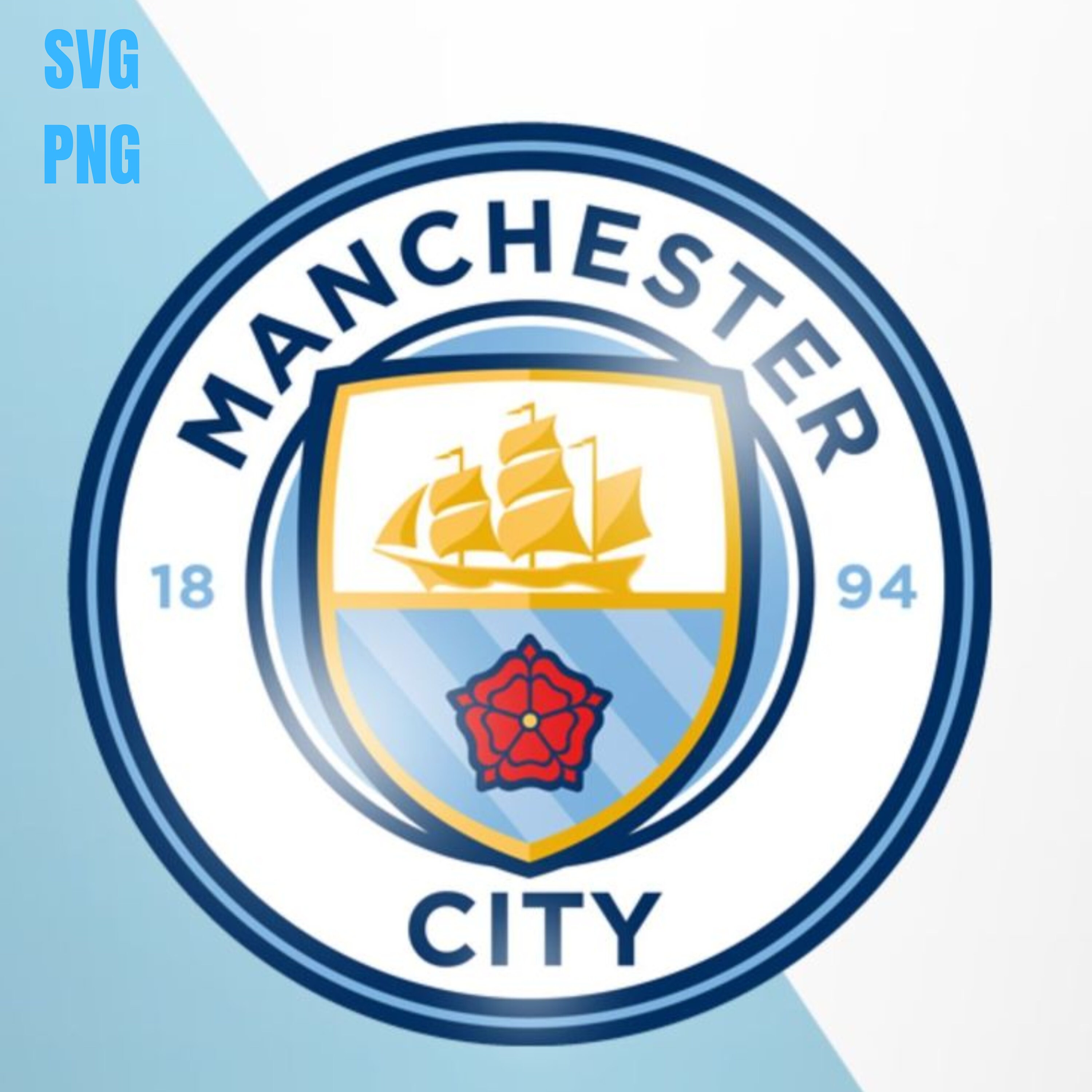 Man City Logo Digital File 2024 Svg And Png Perfect For Diy Projects And Ts For Fans Etsy