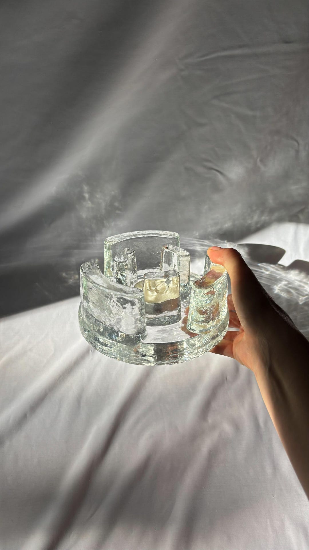 Vintage Glass Teapot Warmer Bel Mondo Becker Art Glass Germany Etsy